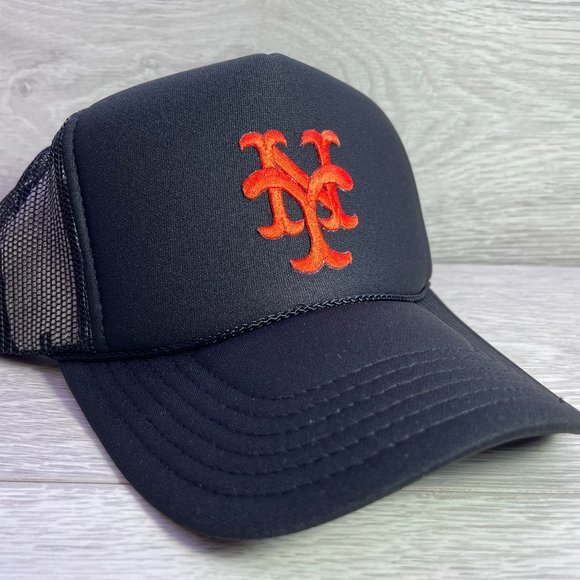 OTTO | Accessories | New Vintage Style New York Mets Black Trucker Hat ...